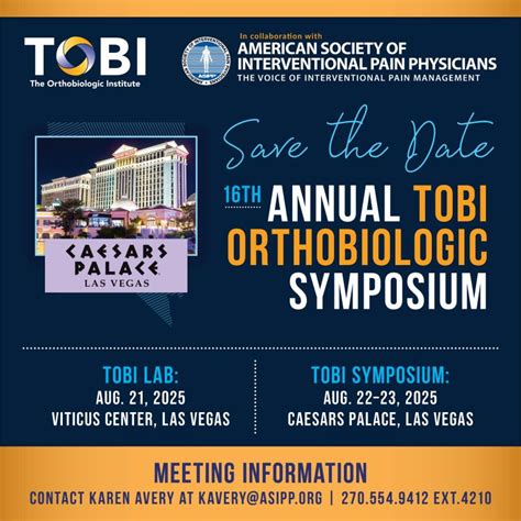 Tobi2025 Asipp American Society Of Interventional Pain Physicians