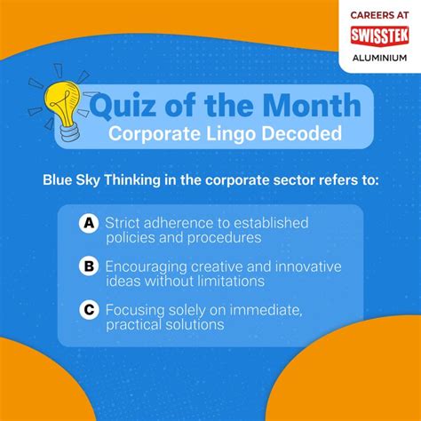 Careers At Swisstek Aluminium On Linkedin Careersatswisstekaluminium Quizofthemonth