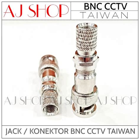 Jual Conector Bnc Konektor Video Cctv Bnc Jack Bnc Drat Taiwan Shopee Indonesia