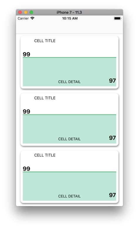 Ios Tableviewcell Borders And Shadow When Scroll Down Or When