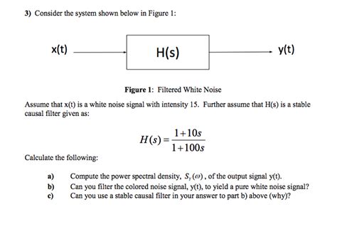 solved consider the system shown below in figure 1 assume