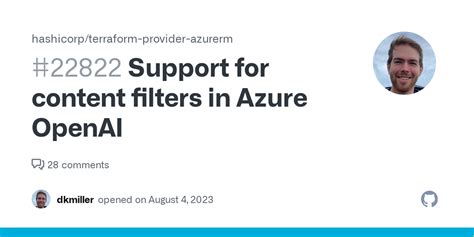 Support For Content Filters In Azure Openai · Issue 22822 · Hashicorp