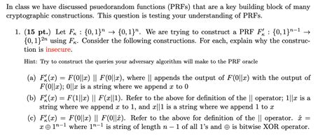 Solved Hint Try To Construct The Queries Your Adversary