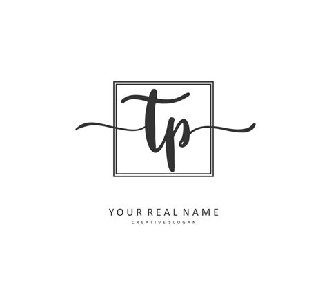 TP Initial Letter Handwriting And Signature Logo A Concept Handwriting Initial Logo With