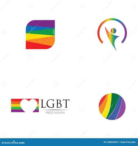 Vector Illustration Of Lgbt Logo Symbol Template Vector Stock Vector