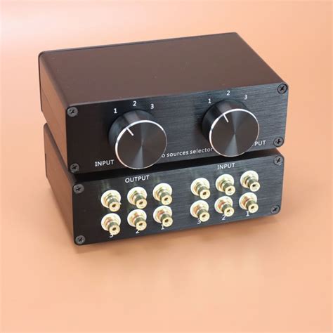 Standard Audio Switcher Audio Selector Audio Source Selector W Rca Ports Supports 3 Input 3
