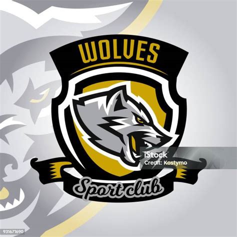 다채로운 상징 아이콘 스티커 적극적인 늑대 공격 미소으 르 렁 프레데터를 준비 벡터 일러스트 스포츠 스타일 T셔츠에 인쇄 개에 대한 스톡 벡터 아트 및 기타 이미지 Istock