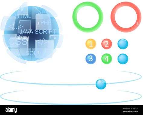Programming Science Infographic Chart Design Element Set Stock Vector