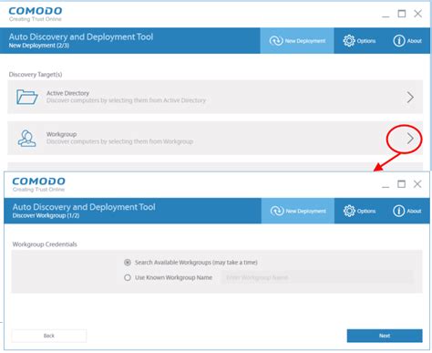 Deploy Packages To A Workgroup Network Endpoints Addt Itarian