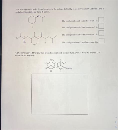 solved 3 8 points assign the r configuration to the