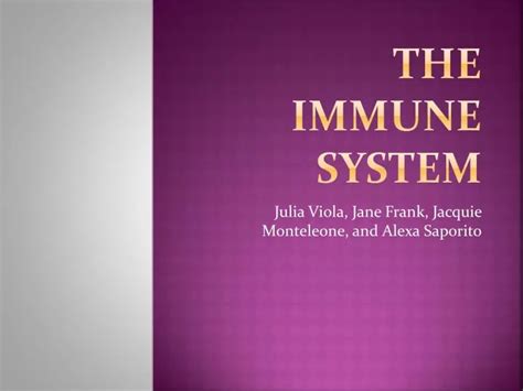 PPT The Immune System PowerPoint Presentation Free Download ID 1981886