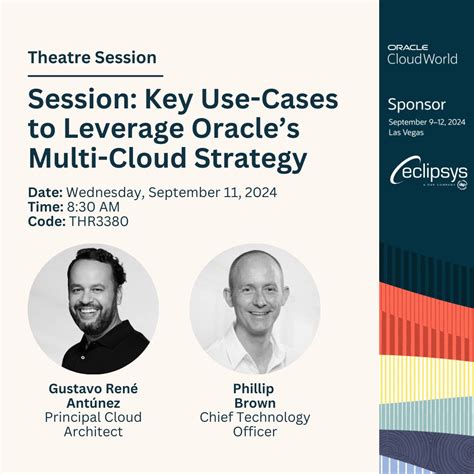 Eclipsys Solutions Inc On Linkedin Oraclecloudworld Multicloud Oci Oracle Cloudcomputing