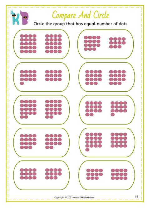 Free Math Printable Worksheets Equal Not Equal Group