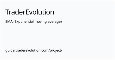 Ema Exponential Moving Average Traderevolution
