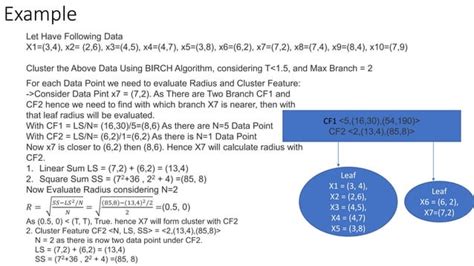Birch Algorithm With Solved Example Pptx