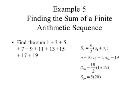 arithmetic sequence sum