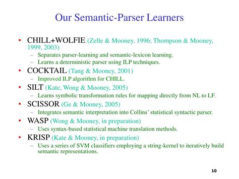 Ppt Learning For Semantic Parsing Of Natural Language Powerpoint Presentation Id 672160