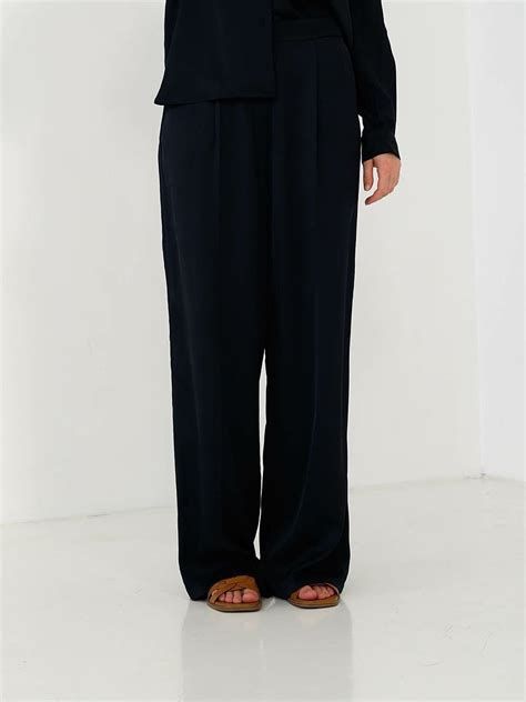 Selected Femme Talia Tinni Mid Waist Wide Pant Blå Getinspired No