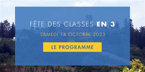 Fête Des Classes En 3 Le Programme Mairie De Villerest