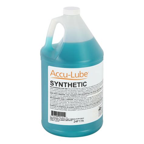 Accu Lube Synthetic 1 Gal Minimum Quantity Lubricant 4ypl5 Lbsynt01 Grainger