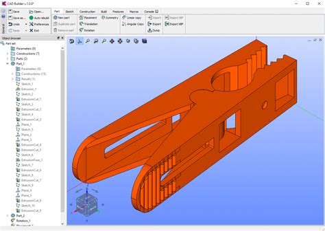 Open Cascade Introduces CAD Builder A Sample Of Parametric CAD Modeler OPEN CASCADE