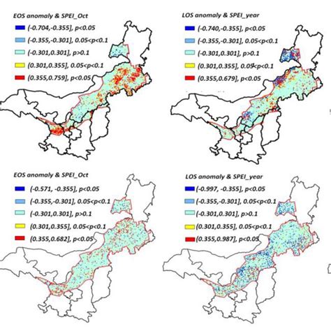 The Correlation Coefficients And P Values Between Phenological Metrics