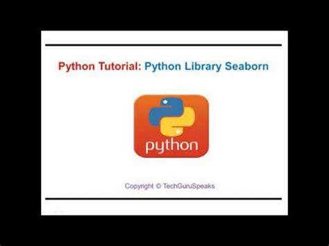 Python Python Library Seaborn YouTube