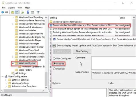 Disable Or Bypass Pending Updates On Restart Shutdown In Windows