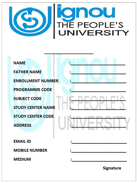 Assignment Submission Front Page Pdf