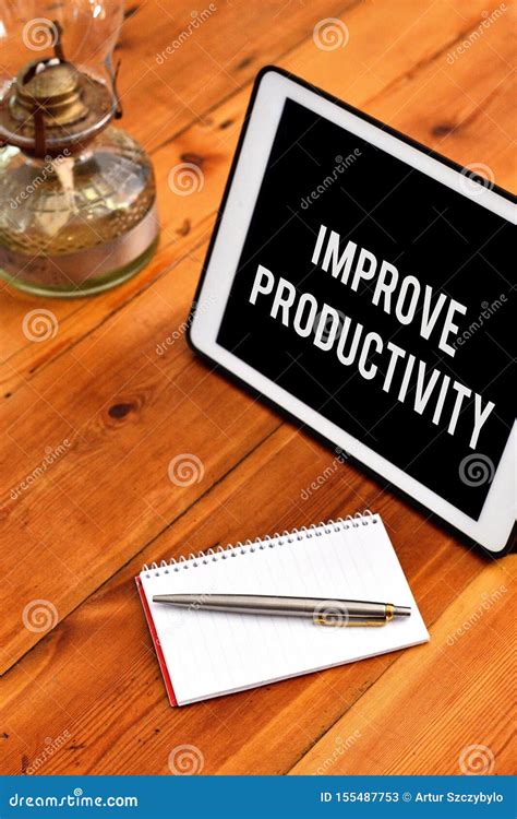 Handwriting Text Writing Improve Productivity Concept Meaning To