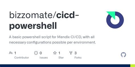 Github Bizzomatecicd Powershell A Basic Powershell Script For