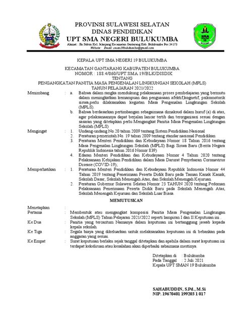 Lampiran Sk Mpls Pdf