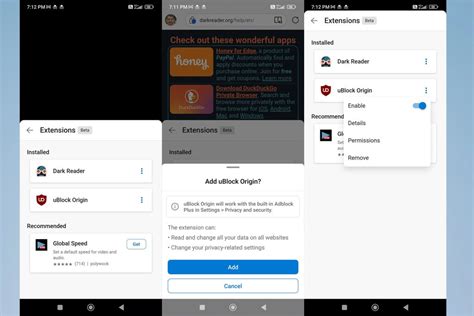 You Can Run Extensions In Microsoft Edge For Android At Least In The