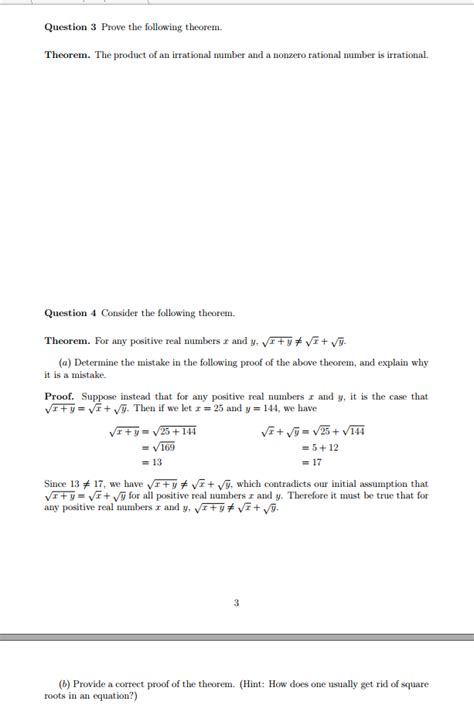 Solved Question Prove The Following Theorem Theorem The Chegg