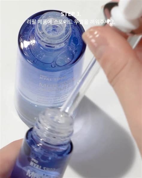 더마토리 프로 히알샷 물광 앰플 대용량을 만나보세요 ⠀ 45ml 대용량에 20ml 리필 제품을 함께 드립니다 환경을 생각해 스포이드 뚜껑을 호환되게 제작했어요 자세한