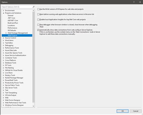 Visual Studio How To Stop Browser Closing Automatically When You Stop Debugging On VS 2017