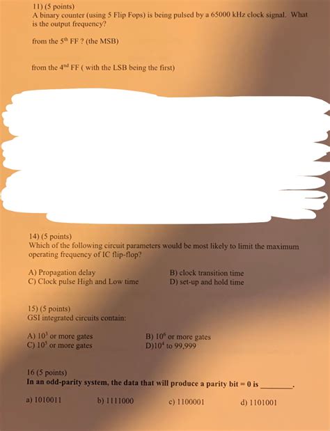 Solved 11 5 Points A Binary Counter Using 5 Flip Fops
