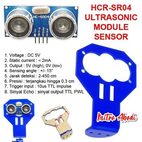 jual hc sr04 ultrasonic ranging sensor module modul sensor ultrasonik shopee indonesia