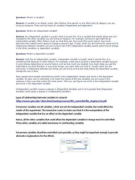 Variable Pdf Confounding Dependent And Independent Variables