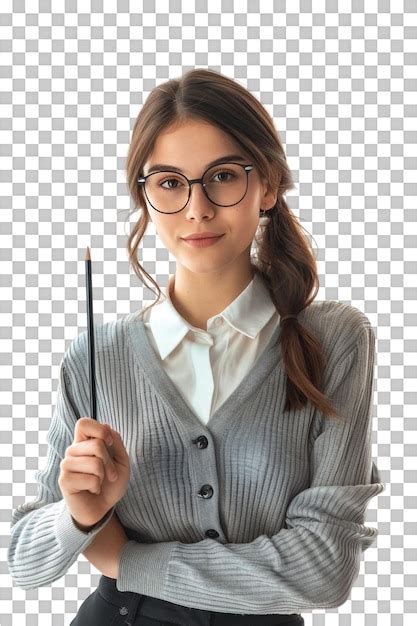 female teacher holding pointer teaching or presenting or reporting on