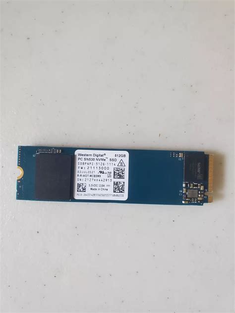 SDBPNPZ-512G-1002 Western Digital 512GB Pc Sn530 Nvme M Key, 57% OFF