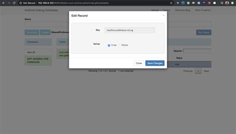 Using The Android Debug Database Library