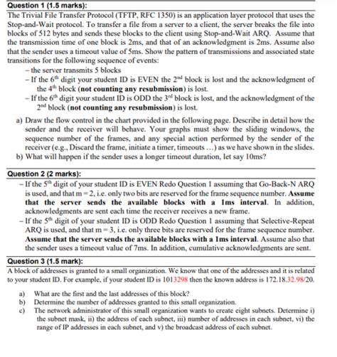 Solved Question 1 15 Marks The Trivial File Transfer