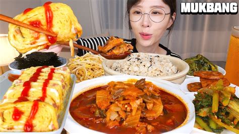 밑반찬 후다닥 만들어서 7첩반상 차려먹기💕 돼지고기 김치찌개 각종 밑반찬 집밥 먹방 ️ Kimchi Jjigae Korean Home Cooked Meal Mukbang