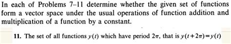 Solved In Each Of Problems Determine Whether The Given Chegg