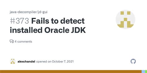 Fails To Detect Installed Oracle JDK Issue Java Decompiler Jd Gui GitHub