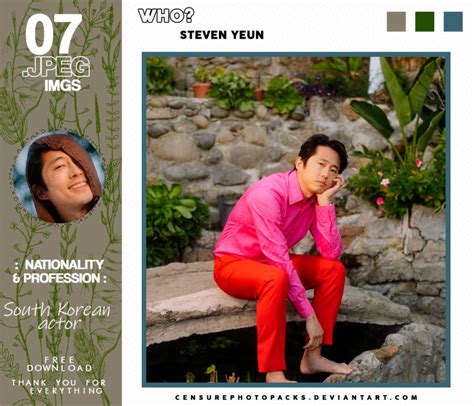 Photopack Steven Yeun By Censurephotopacks On DeviantArt