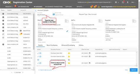 Edit Trading Partner Account Numbers