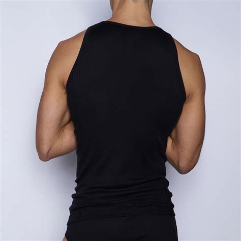 C In2 Layers Fitted Tank Black C In2 New York