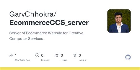 Github Garvchhokraecommerceccsserver Server Of Ecommerce Website For Creative Computer Services